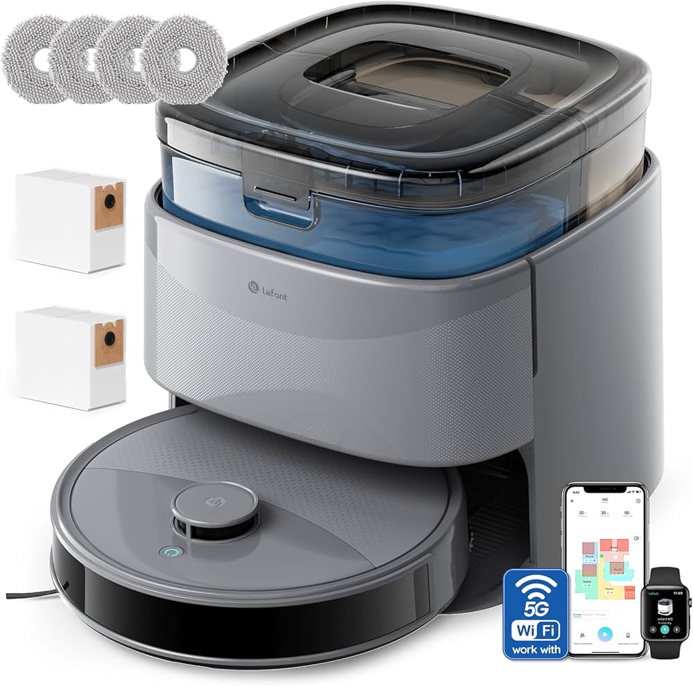 Vente Flash Amazon : ce robot aspirateur laveur Lefant M3 Max est une ...